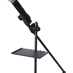 G Ganen Microphone Stand Tray, Made of Steel with Load Capacity For Music Sheet Instrument Stand