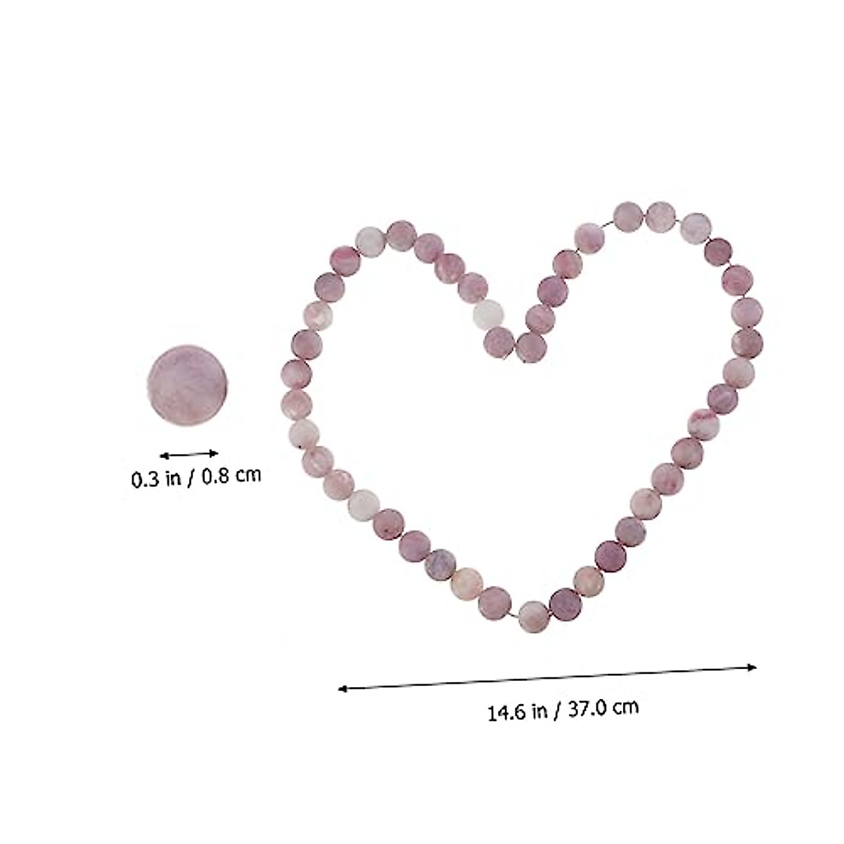 Didiseaon 1 String Necklace Spacer Beads Small Beads Matte Gemstone Beads Slap Bracelets for Jewelry Accessories Jewels for DIY Supplies DIY Accessories Kit Round Beads Beaded Girl