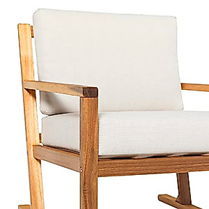 Walker Edison Dekian Outdoor Chairs, Natural