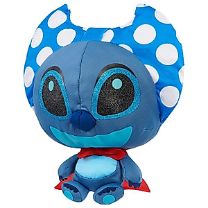 Disney Doorables Puffables Plush Stitch, 10-inch Collectible Plush Featuring Glitter Eyes, Styles May Vary, Kids Toys for Ages 3 Up by Just Play