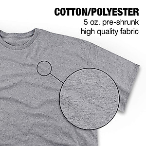 Emporia State University Official One Color Hornets Logo Unisex Adult Heather T Shirt,Charcoal Heather, Large