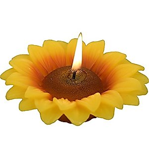 ILIKEPAR Lucky Flower Sunflower Birthday Candles for Birthday Party Supplies and Wedding Favor