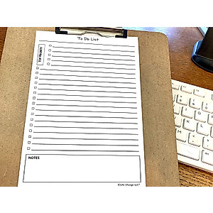 TO DO List Notepads (2 Pack, 50 Pages Each) Planner Pads. ToDo Checklist w/Priority & Note Sections. Organize & Track Projects, Clients or Daily Tasks. 5.5 X 8.5, A5 Sheets. Made in the USA.