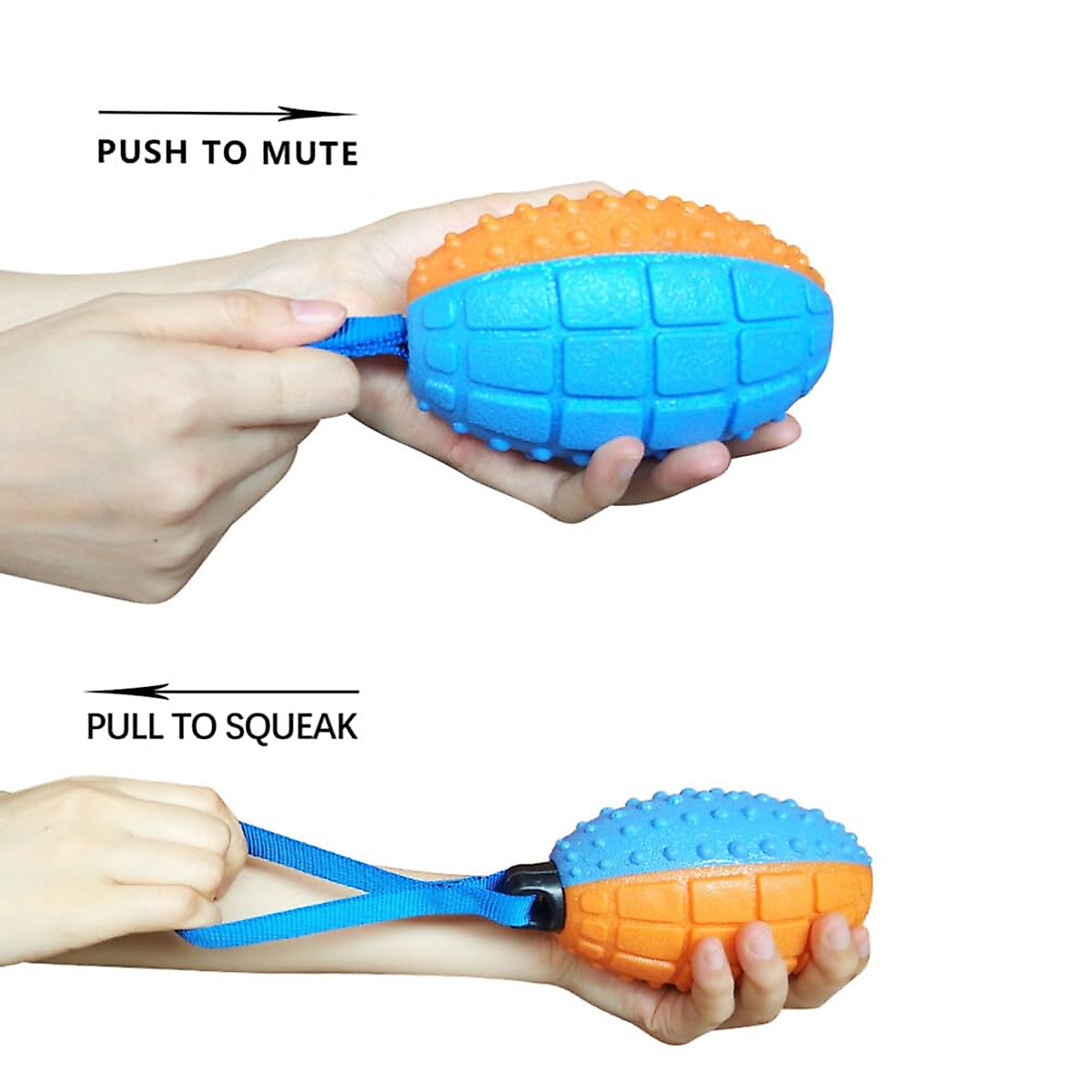 POPETPOP 2 Pack Dog Pet Chewing Toys Squeaky Sound Pet Supplies Oval and Design for Play and Boredom Relief