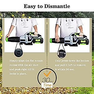 Stocky Car Drying Nozzle for EGO Blower, Work for EGO Power+ 530, 575, 580, 615, 650, 765 CFM Blower(1 Pack, no Tool)