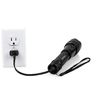 POLICE Stun Gun 1109 - Max Volt Rechargeable with LED Tactical Flashlight