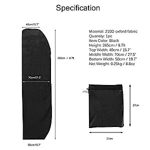 ALLOMN Outdoor Patio Umbrella Cover, Waterproof and UV Protection Fabric Parasol Cover for 9-11 Feet Garden Yard Balcony Umbrellas