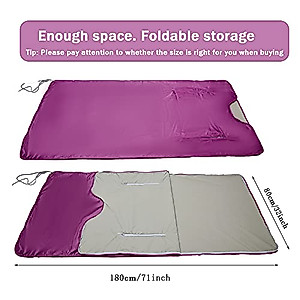 PINJAZE Far Infrared Sauna Blanket with Remote Control for Exercise Recovery Heating Detox 2-Zone Double Zipper Digital Control Portable Infrared Sauna Blanket for Home Relaxation Beauty Salon