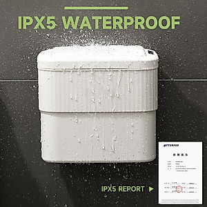 Ornato Sensor Trash Can with Automatic Lid 3 Gallon,Hanging Motion Sensor Garbage Can, Bathroom Trash Cans,Smart Trash Bin, Mountable/Desk for Kitchen Compost Bin,Liveroom,Office,Cream White/White