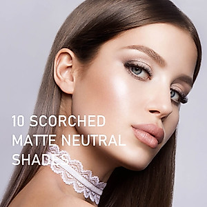 10 Colors Eyeshadow Palette, Wterproof Long Lasting High Pigment Eyeshadow Palette,Ultra-Blendable Smooth Matte Eye Makeup Palette,Naturing-Looking Nude Matte Eyeshadow with 2 Brush(Cement color)