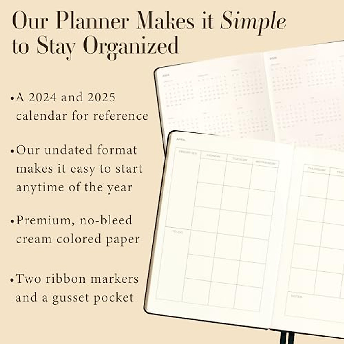 Anecdote 2024 Planner: A Weekly & Daily Planner 2024 for Effortless Planning. Your Guide to Success - A5 Size Hardcover. Start Anytime and Achieve your Goals with this monthly planner.- Black