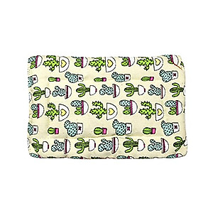 HAICHEN TEC Bearded Dragon Sleeping Bag with Pillow and Blanket Soft Bed Habitat Decor Cage Accessories for Reptile Bearded Dragon Leopard Gecko Lizard (Orange)