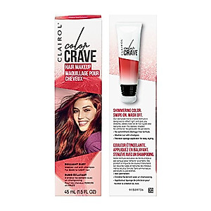 Clairol Color Crave Temporary Hair Color Makeup, Brilliant Ruby Hair Color, 1 Count