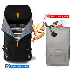 YAMTION 17 inch Laptop Backpack College Bookbag High School Backpack for Girls & Boys Teenagers,Backpack Business Laptop Knapsack with USB Charging Port for Women & Men