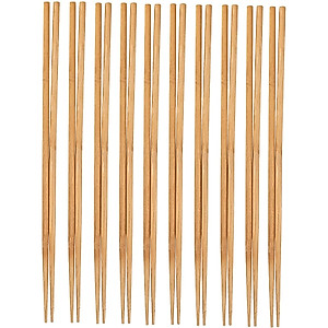 Juvale Cooking Chopsticks - 10-Pack Extra Long Cooking Chopsticks, For Cooking, Frying, Hot Pot, Noodles in Chinese and Japanese Style, Natural Bamboo, 16.5 Inches