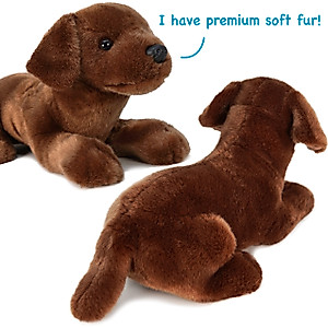 VIAHART TigerHart Cassie The Chocolate Lab - 12 Inch Stuffed Animal Plush Labrador Dog