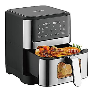 Frigidaire 8.5 Qt./ 8L Digital Air Fryer - Stainless Steel with Window (EAF805SS) (Renewed)