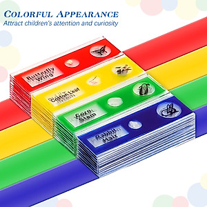 Yexiya 120 Pcs Kids Prepared Microscope Slides with Specimens Animals Insects Plants Flowers Specimens Microbiology Biological Sample for Student School Science Lab Supplies(48 Different Patterns)