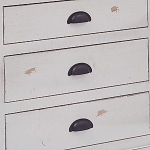 Progressive Furniture Willow Nightstand, 32" x 17" x 31", Distressed White