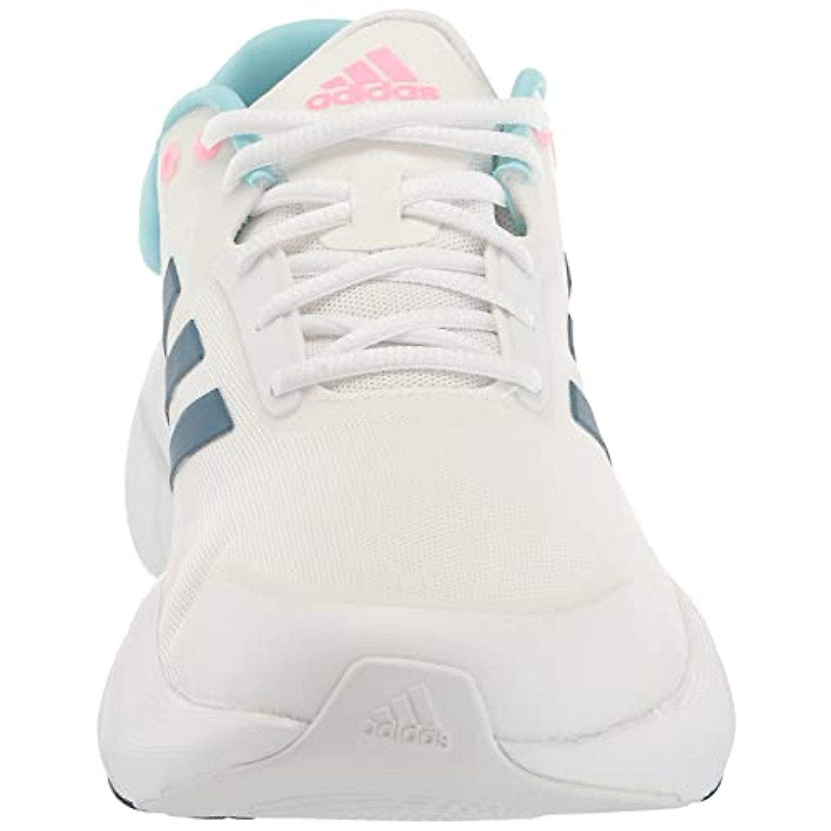 adidas Women's Response Running Shoe, FTWR White/Altered Blue/Beam Pink, 8