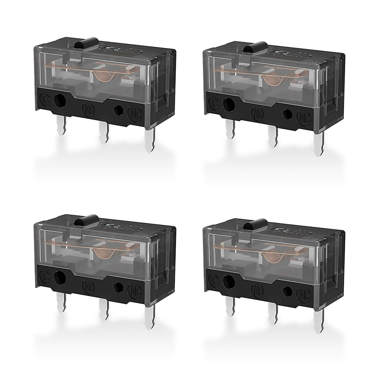 RUNJRX YIMAGUJRX Black Kailh GM 8.0 Mouse Switch for Gaming Mouse 4Pcs