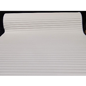 Pleated Marine Vinyl Upholstery Fabric Bright White 54" Wide by The Yard Boat Auto