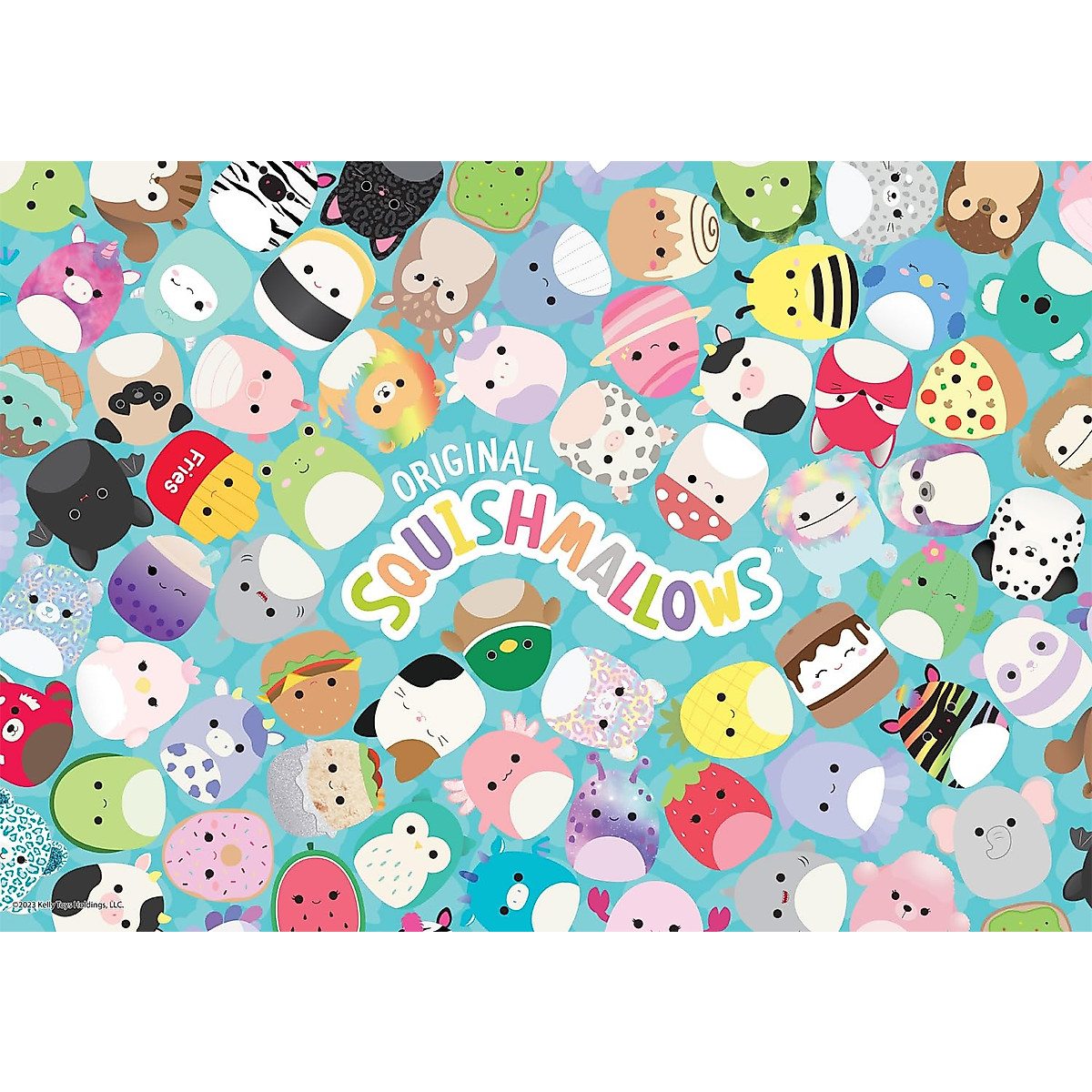 Buffalo Games - Squish Mallow - Squishmallow Friends - 300 Piece Jigsaw Puzzle for Adults Challenging Puzzle Perfect for Game Nights - Finished Size is 21.25 x 15.00
