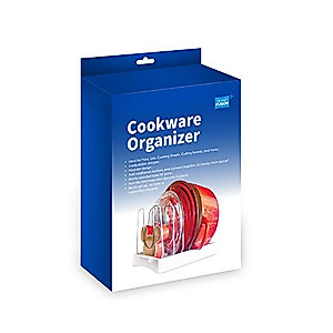 Grand Fusion Adjustable Kitchen Cabinet and Drawer Organizer, Clutter-Free Pantry Organization and Storage, Holds Pots, Pans, Lids, Cutting Boards, Trays and Sheets, Pack of 2