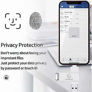 LANSLSY 256GB Flash Drive for Phone Photo Stick,Phone Flash Drive USB 3.0 External Storage,3 in 1 Phone Thumb Drive Memory Stick for Phone/Pad/Android/PC/Mac (256GB, Silver)
