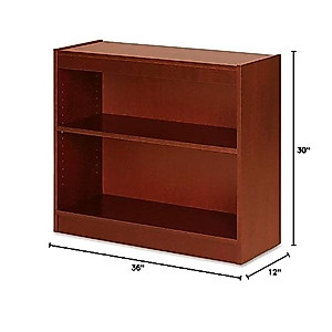 Lorell Bookcase, 36" x 12" x 30", Cherry