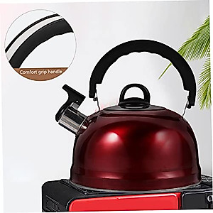 UPKOCH Buzzing Kettle Cordless Electric Kettle Japanese Tea Kettle Camping Teapot Stovetop Tea Kettle Coffee Gifts Hot Water Kettle Food Grade Tea Pot Tea Pots Kettle Tea Red Gas