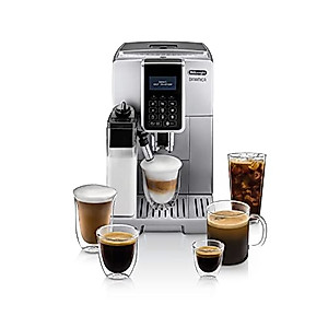 De'Longhi ECAM35075SI Dinamica with LatteCrema System and LCD Display, Silver