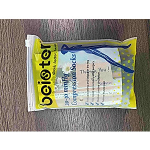 Beister 1 Pair Medical Open Toe Thigh High Compression Stockings with Silicone Band for Women & Men, Firm 20-30 mmHg Graduated Support for Varicose Veins, Edema, Flight.