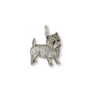 Esquivel and Fees Cairn Terrier Jewelry Sterling Silver Cairn Terrier Charm Handmade Dog Jewelry CR2-C