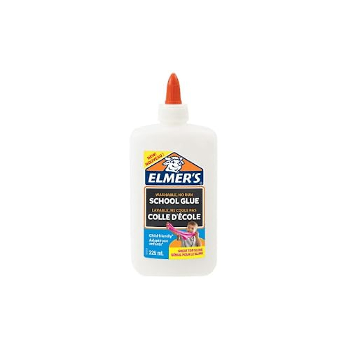 Elmer's White PVA Glue | 225 mL | Washable and Kid Friendly | Great for Making Slime and Crafting