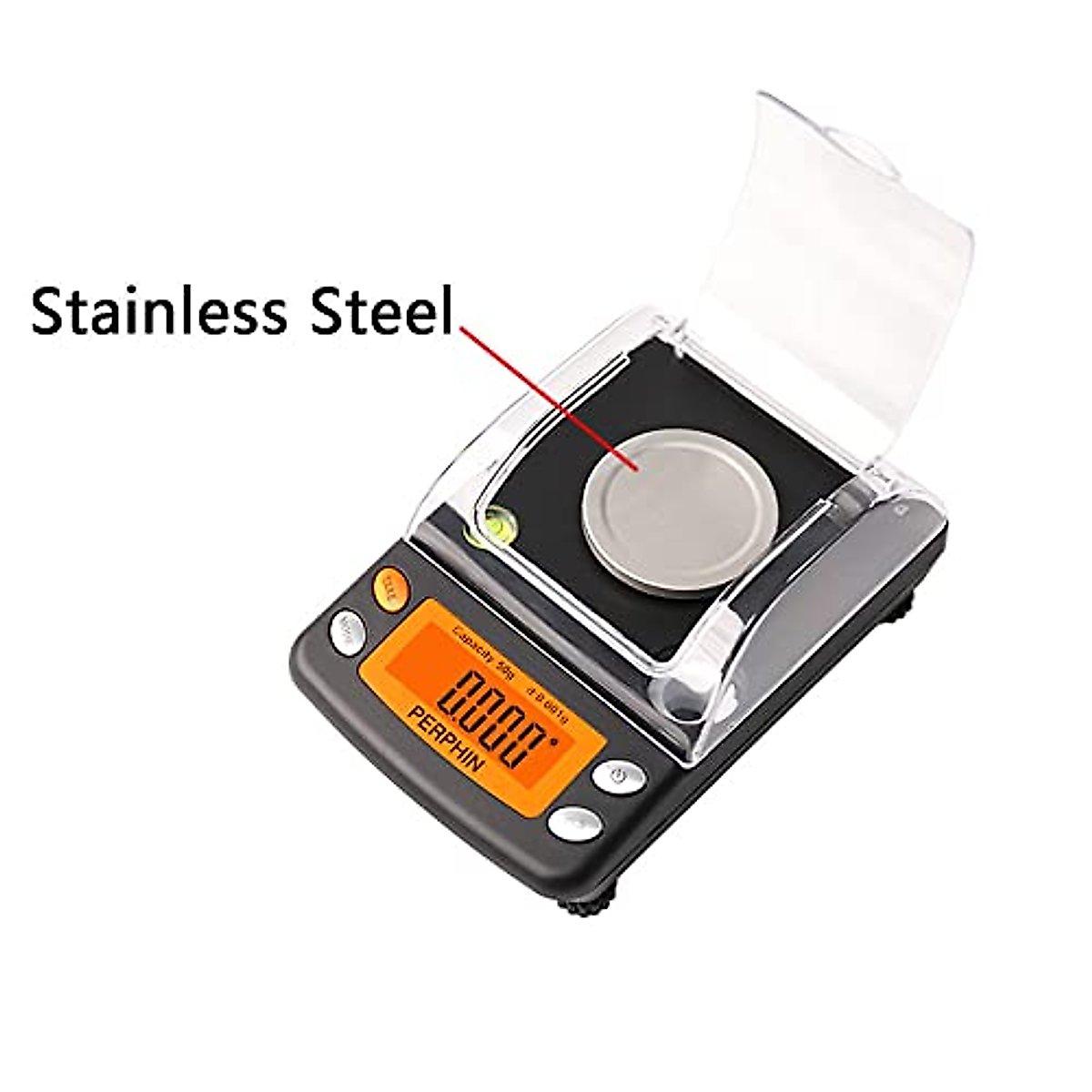 Milligram Scale 50g by 0.001g, Mg Scale USB, Digital Powder Scale, Large LCD Display, Mg Scale for Powders, 6 Weighing Units, Precision Milligram Scale for Reloading Capsule Supplement Medicine