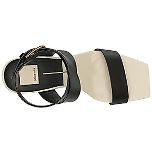 Dolce Vita Women's Paytin Heeled Sandal, Black Leather, 6