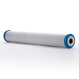 Hydronix CB-25-2001 NSF Coconut Activated Carbon Block Water Filter, 2.5" x 20" - 1 Micron