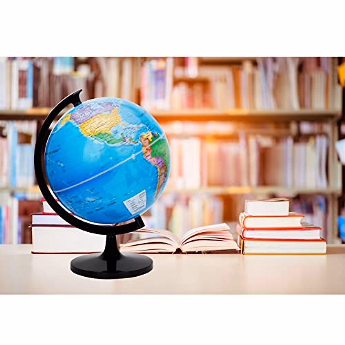 Exerz 12" World Globe - Political Map Educational Globe - DIY Self Assembled School Globe for Classroom