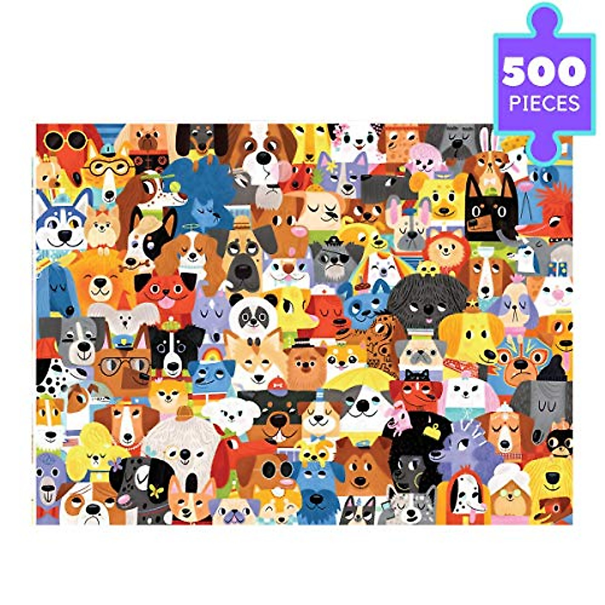 Crocodile Creek - Lots of Dogs - 500Piece Jigsaw Puzzle for Ages 5 & Up, Multicolor, 1 EA