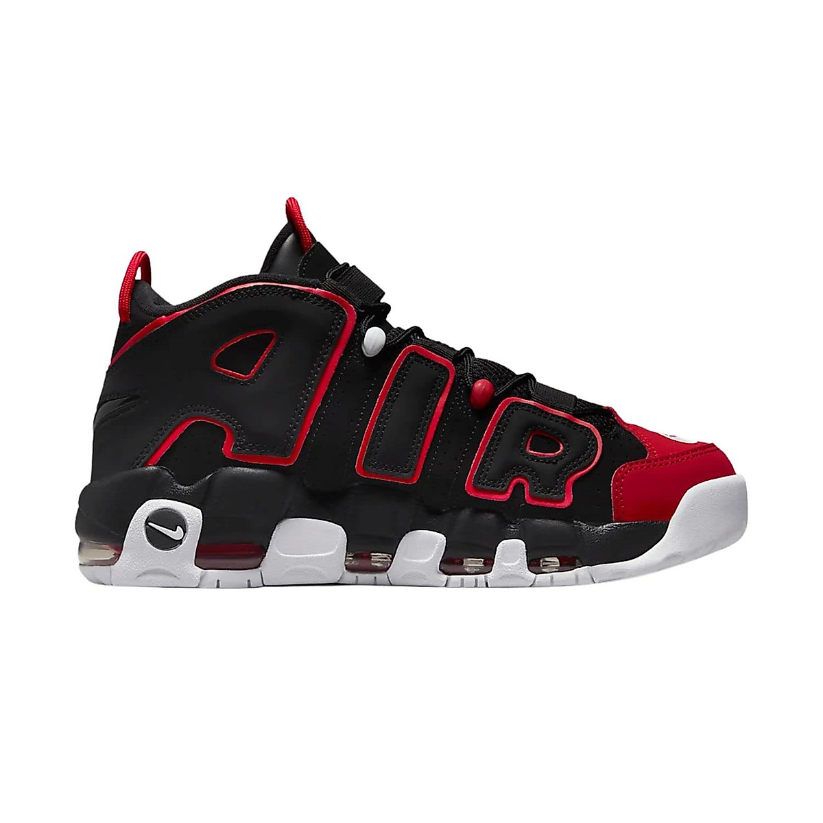 Nike mens Air More Uptempo '96, Black/Black-university Red, 11