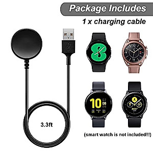 Charger for Samsung Galaxy Watch 4/Galaxy Watch 3/Galaxy Watch Active 2, Replacement Charging Cable for Galaxy Watch 6/5/4/3/Active 2 Smart Watch