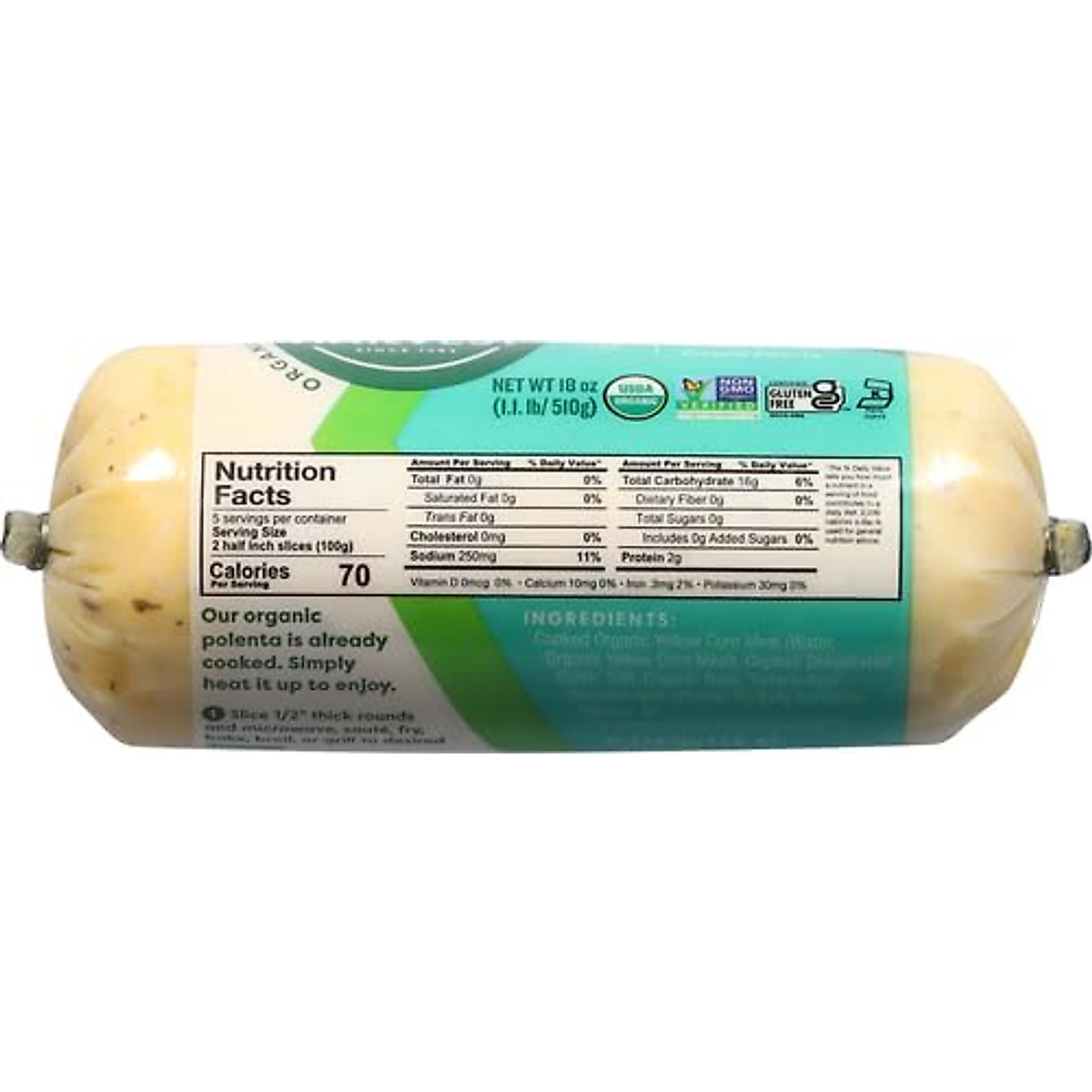 POLENTA BASIL & GRLC ORG