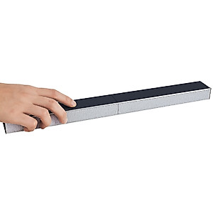 Hinfudor Fret Leveling Beam, 16 Inch (400mm) Bass Guitar Fret Leveler Sanding File Level Bar, Pro Luthier Repair Tool with 400 600 1000 1200 Grit Pre-adhesive Sandpaper