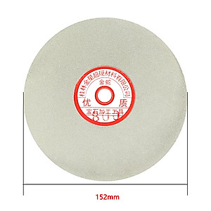 uxcell 6-inch Grit 800 Diamond Coated Flat Lap Wheel Grinding Sanding Polishing Disc