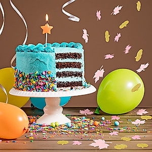 300 Pieces Fall Thanksgiving Pumpkin Maple Leaf Confetti Pink and Gold Pumpkin Confetti Baby Shower Glitter Pumpkin Decorations Table Confetti for Birthday Christmas Party Supplies, 3 Styles