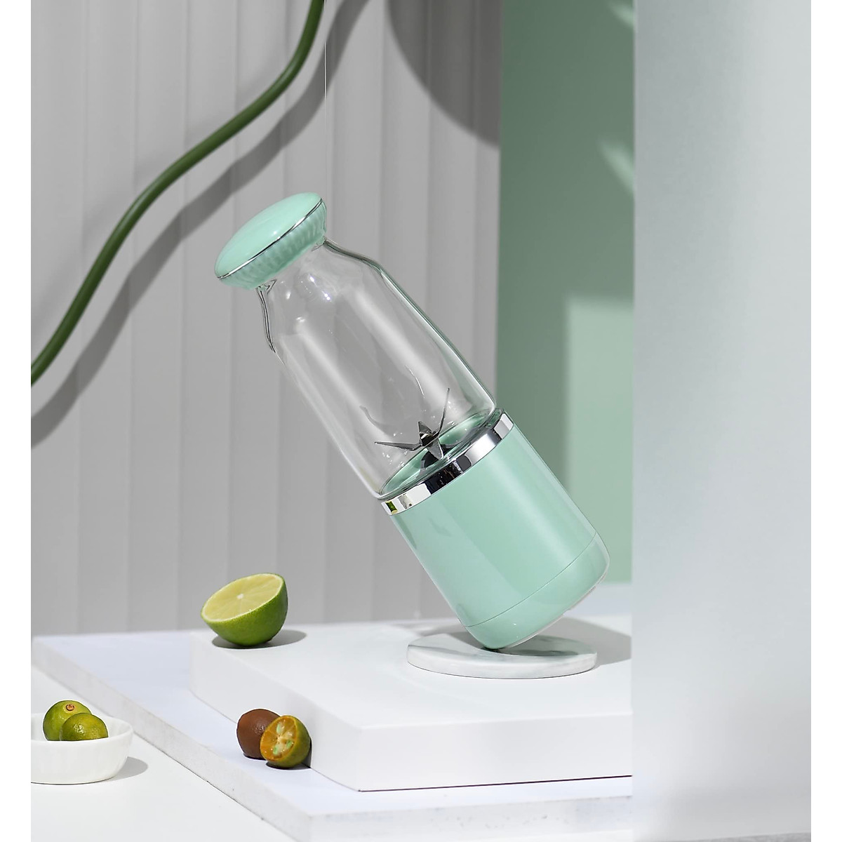 KP'S Variety 2022 ABS proof USB Portable-Personal Blender for Shakes, Smoothies, Protein Shake, any fruit Juice on the Go with High Speed Crushing Ice with 6 blades.