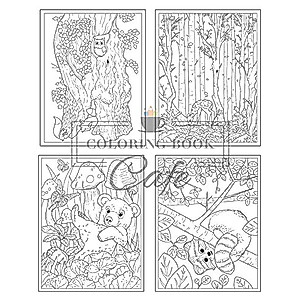Baby Animals Coloring Book: An Adult Coloring Book Featuring Super Cute and Adorable Baby Woodland Animals for Stress Relief and Relaxation Vol. I