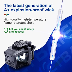 CTBAIER ELP96 for epson ELPLP96 powerLite Home Cinema 2100 2150 1060 660 760hd vs250 vs350 vs355 ex9210 ex9220 ex3260 ex5260 ex7260 x39 w39 s39 109w V13H010L96 Replacement Projector Lamp Bulb