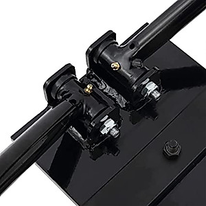 Heavy Duty 6" Double A-Arm Golf Cart Lift Kit, with 1982-2004 Club Car DS Gas & Electric Golf Carts, Steel Black